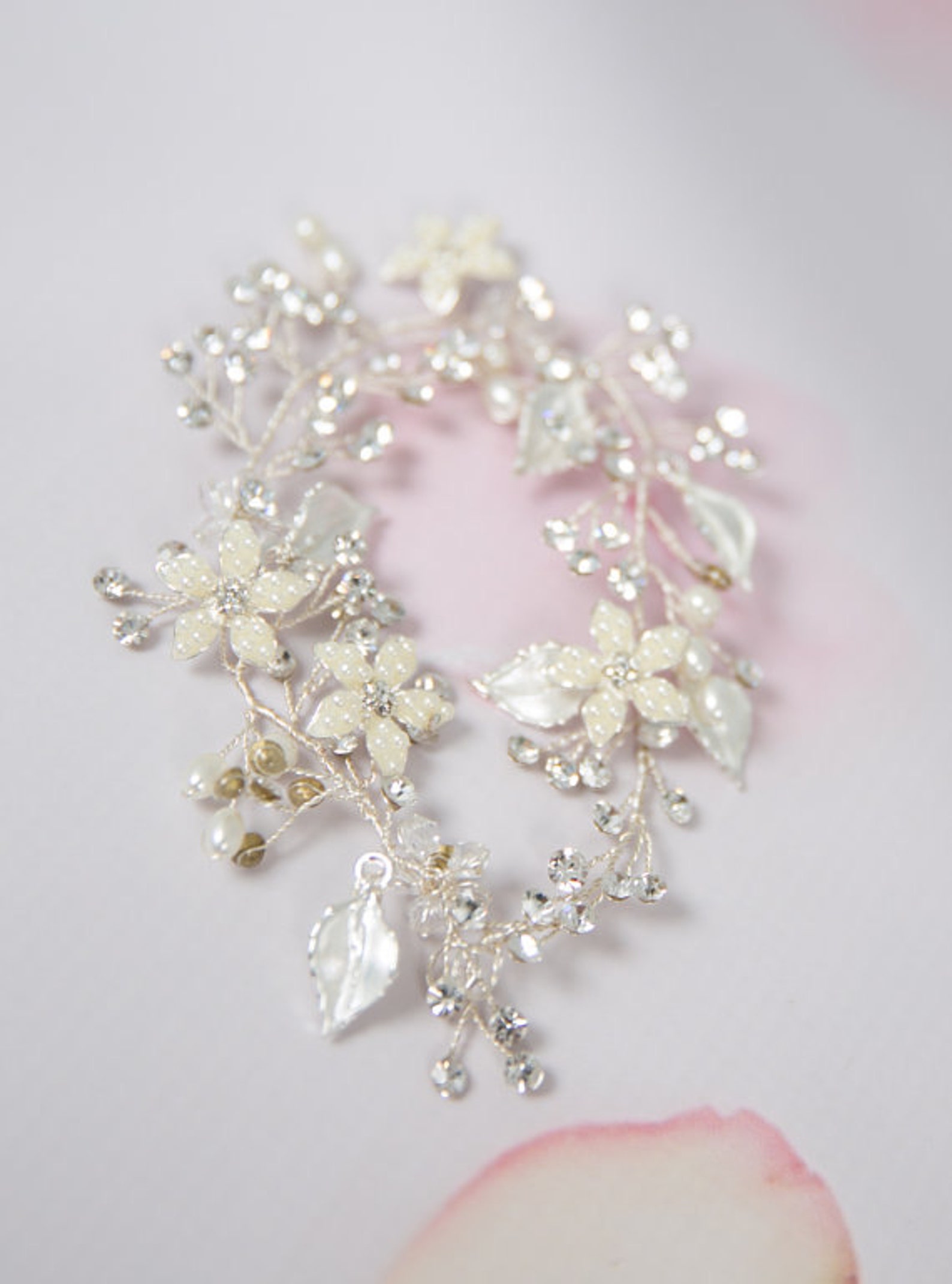 Flower Girl Headpiece Flower Girl Headband Holly 1st | Etsy