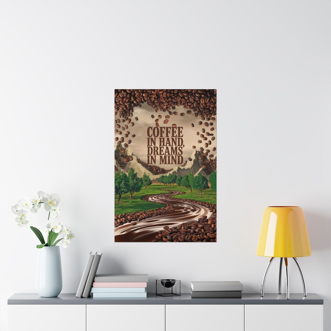 Coffee Lovers Poster, Matte Vertical Poster for Coffee Enjoyers, Wall ...