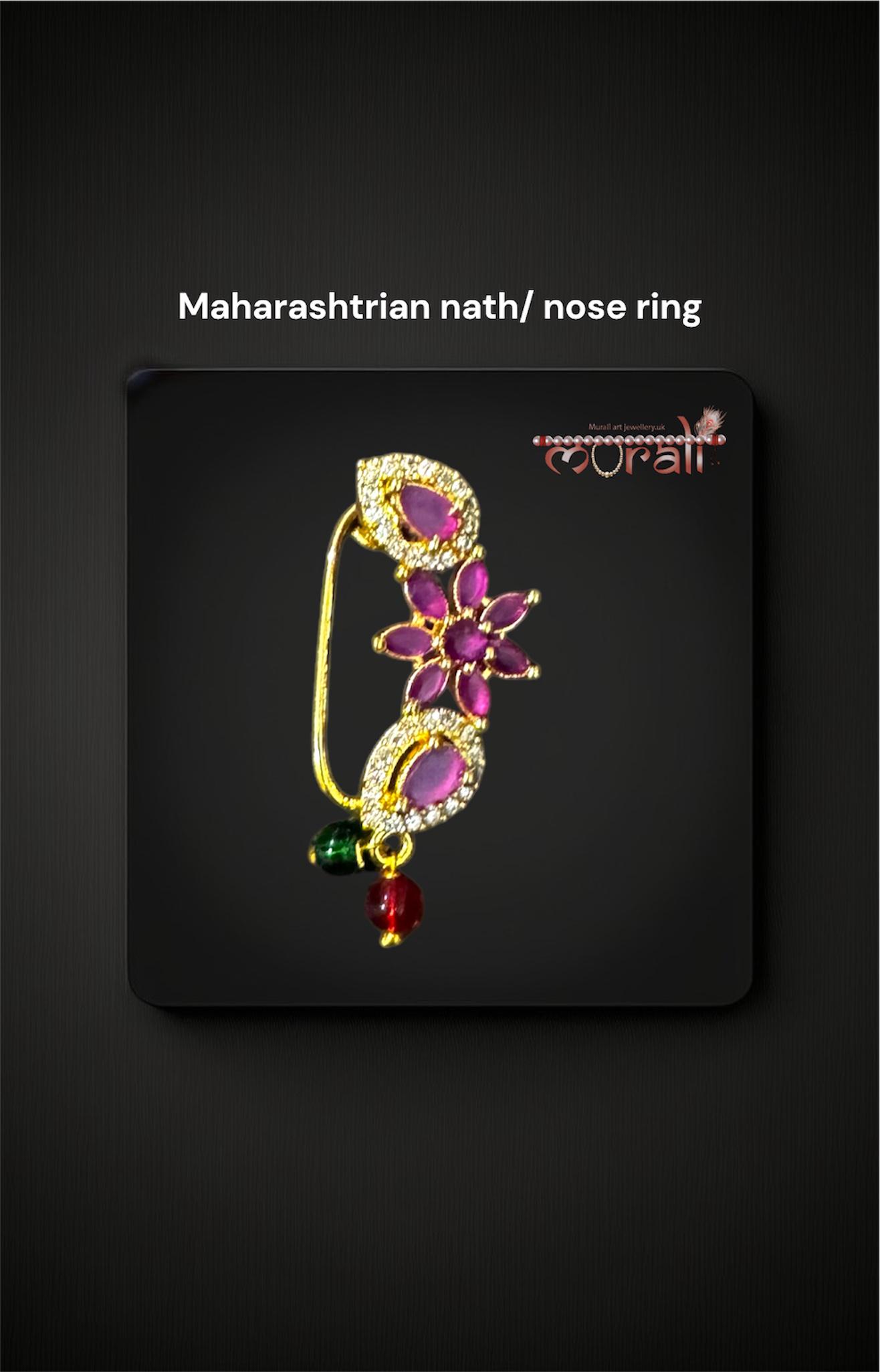 Indian Nose Ring/ Nath/ Traditional Nose Ring - Etsy