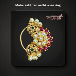 Indian Nose Ring/ Nath/ Traditional Nose Ring - Etsy