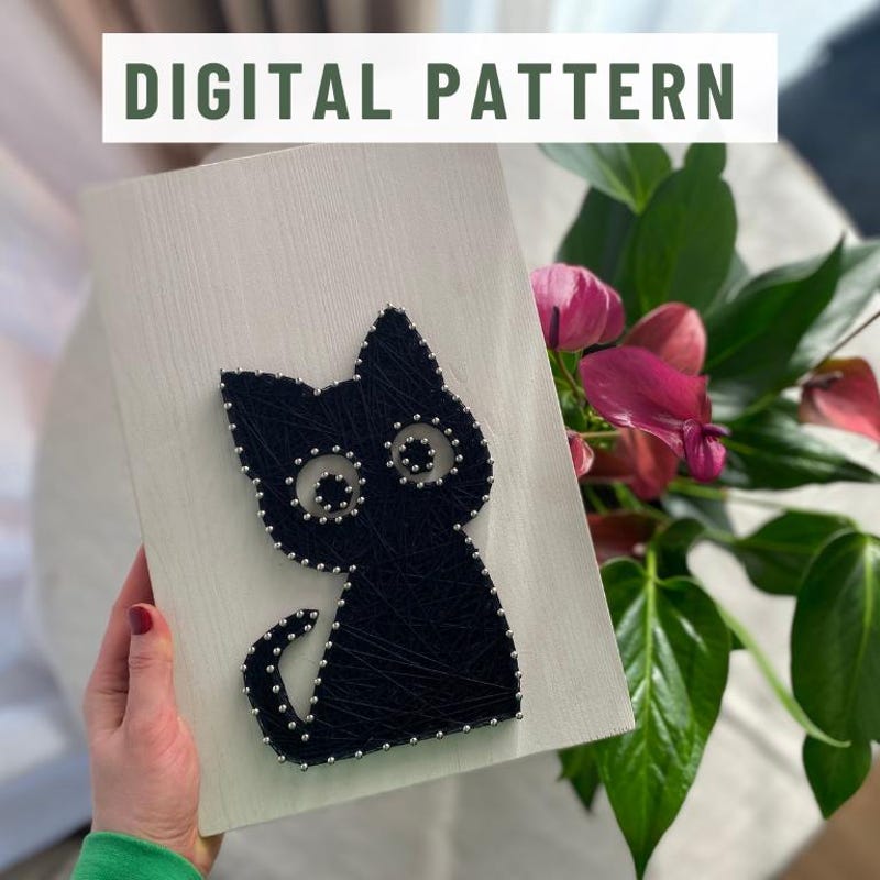 Cat String Art - Etsy