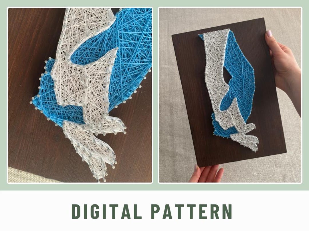 String Art Pattern String Art Template With Detailed Instructions for ...