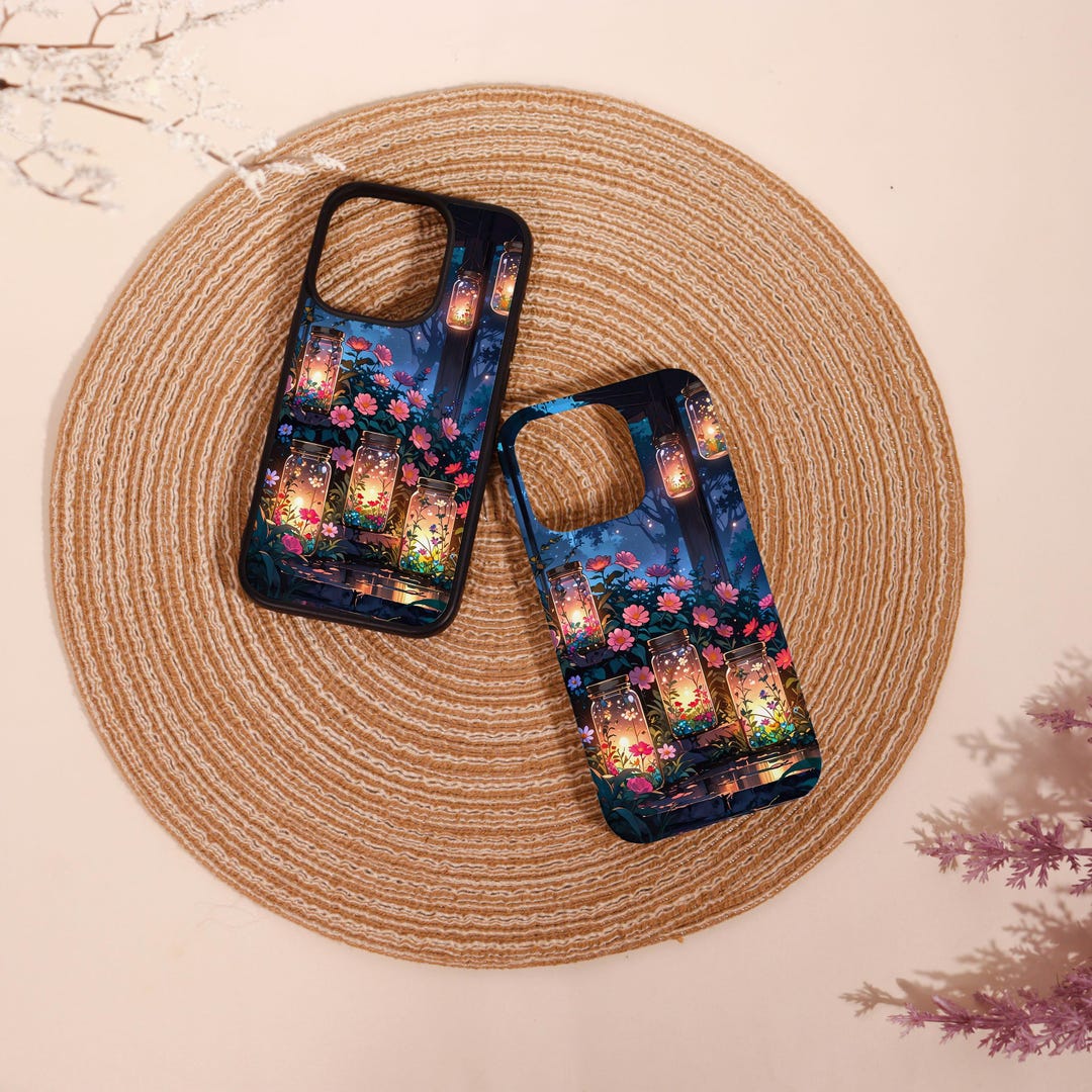Creative Fireflies in a Bottle Pattern Silicone Soft/hard Plastic ...