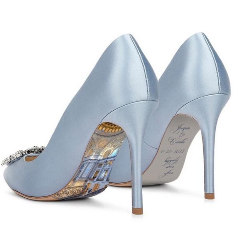 Custom Hand Painted Wedding Venue Heels - Etsy