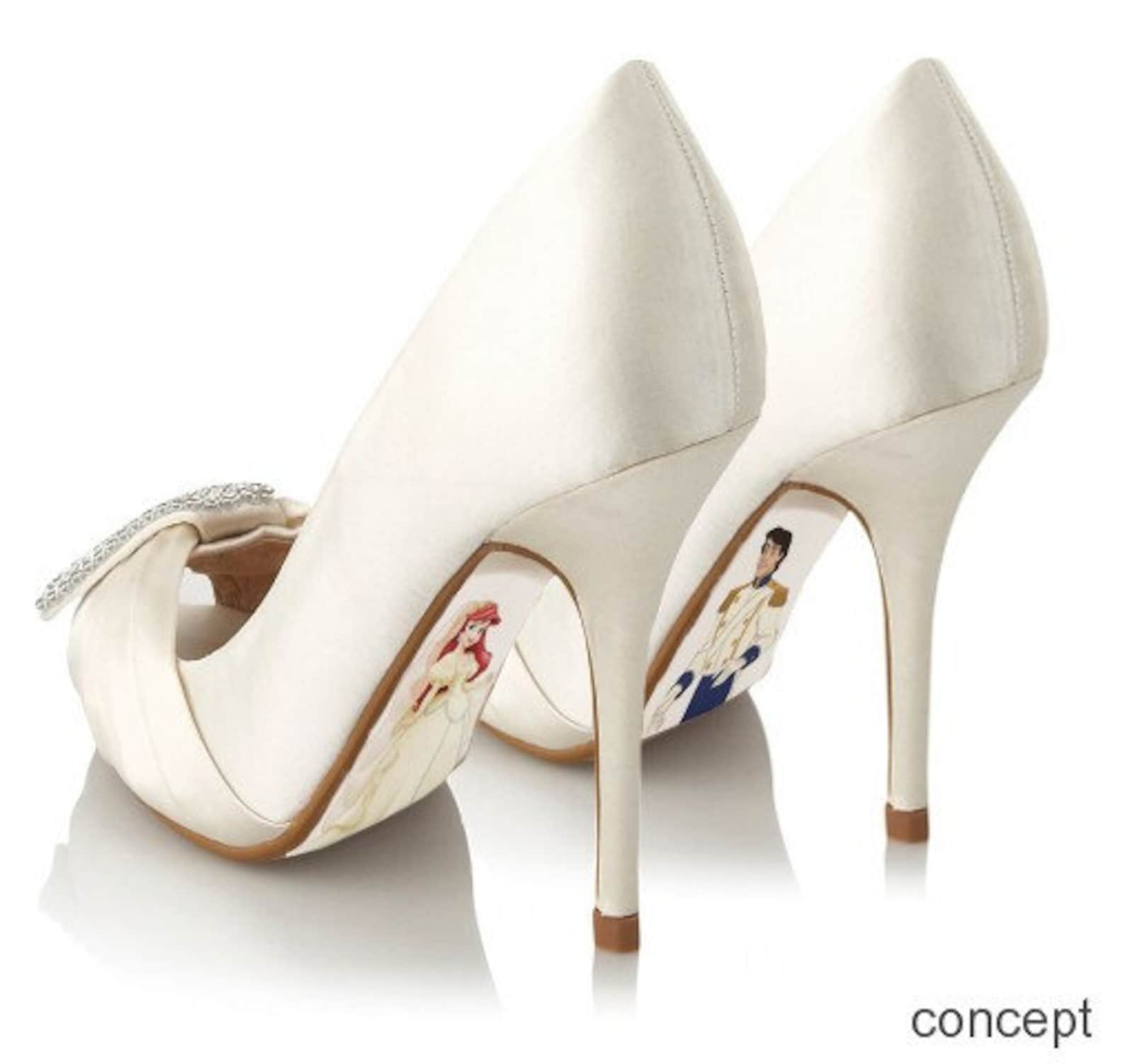 Custom Hand Painted Little Mermaid Pumps - Etsy