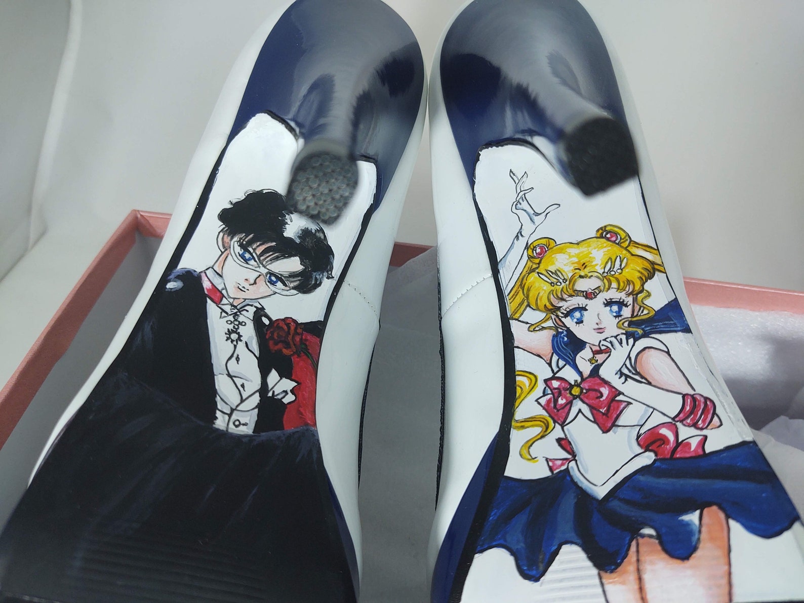 Custom Hand Painted Sailor Moon Heels - Etsy