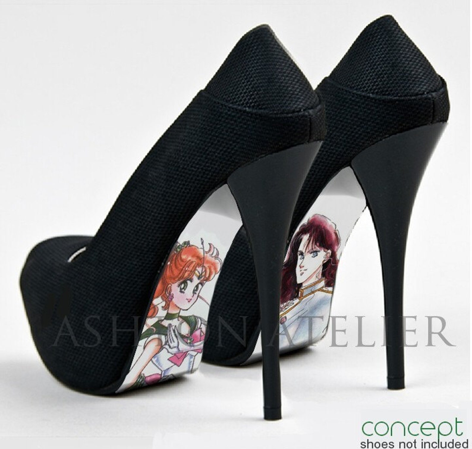Custom Hand Painted Sailor Moon Heels | Etsy