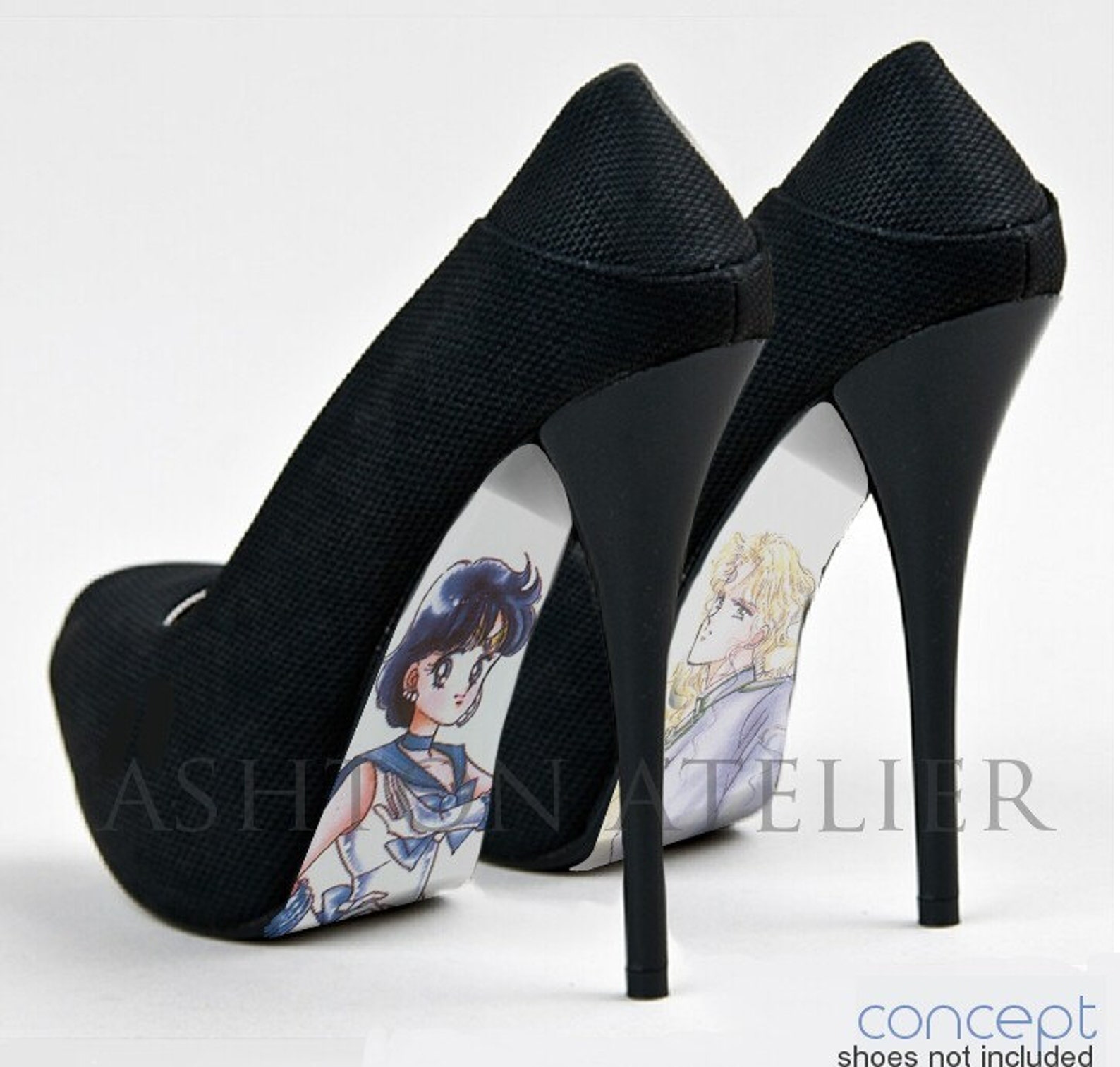 Custom Hand Painted Sailor Moon Heels | Etsy