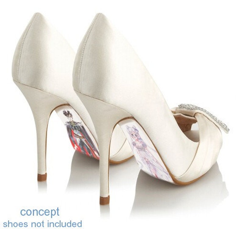 Custom Hand Painted Sailor Moon Heels | Etsy