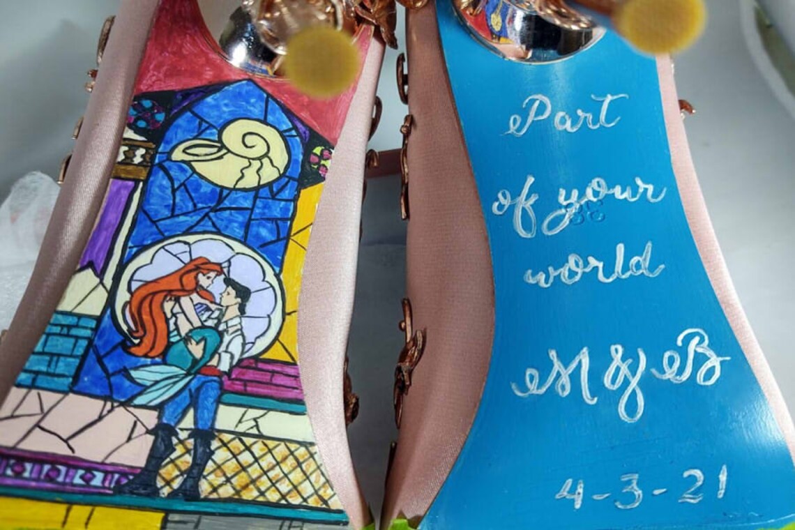 Custom Hand Painted Little Mermaid Stained Glass - Etsy