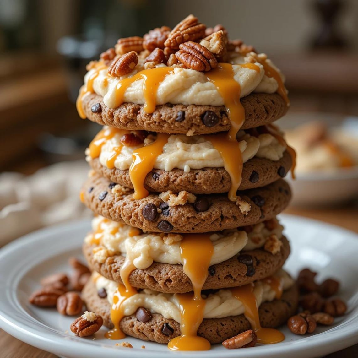 Best Caramel Pecan Turtle Cookies Recipe – Instant PDF Download, Big ...