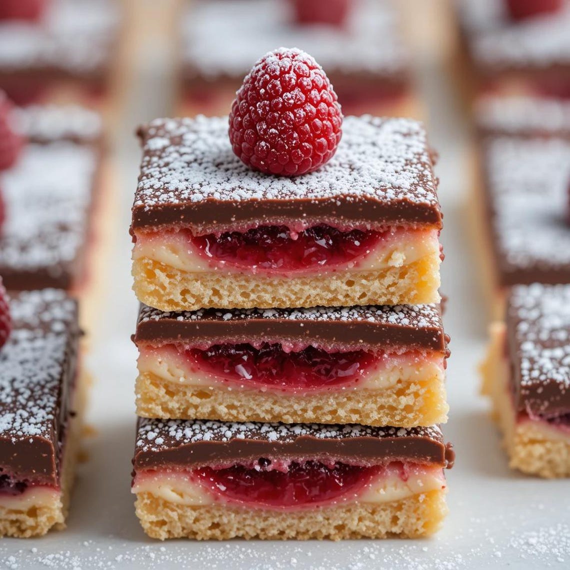 Raspberry Caramel Shortbread Recipe: Gourmet Dessert Bar PDF (digital ...