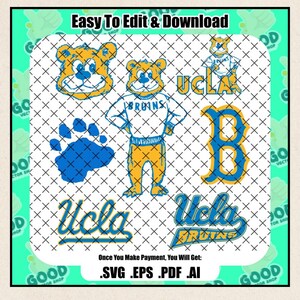 Ucla Bruins SVG, Ucla SVG, College, Athletics, Football, Basketball ...