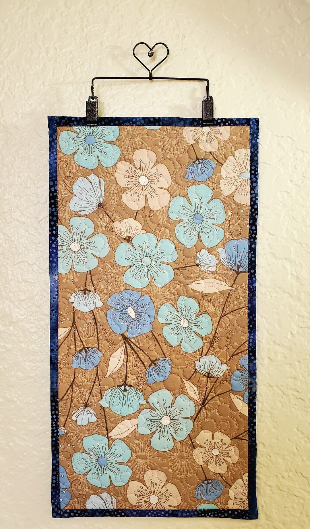 Mini Art Quilt Spring Flowers 12