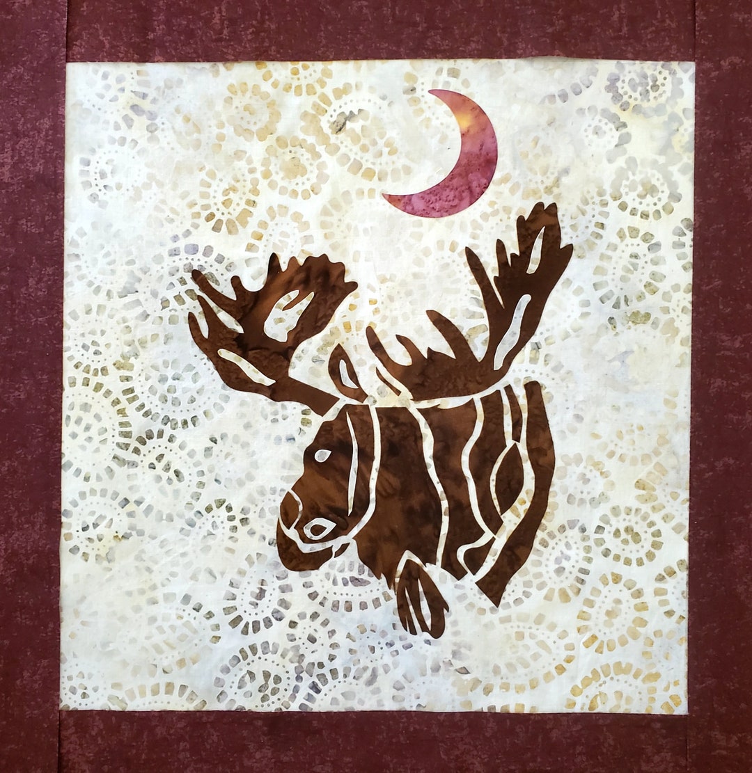 Kit Moose Quilt Kit 14" - Etsy