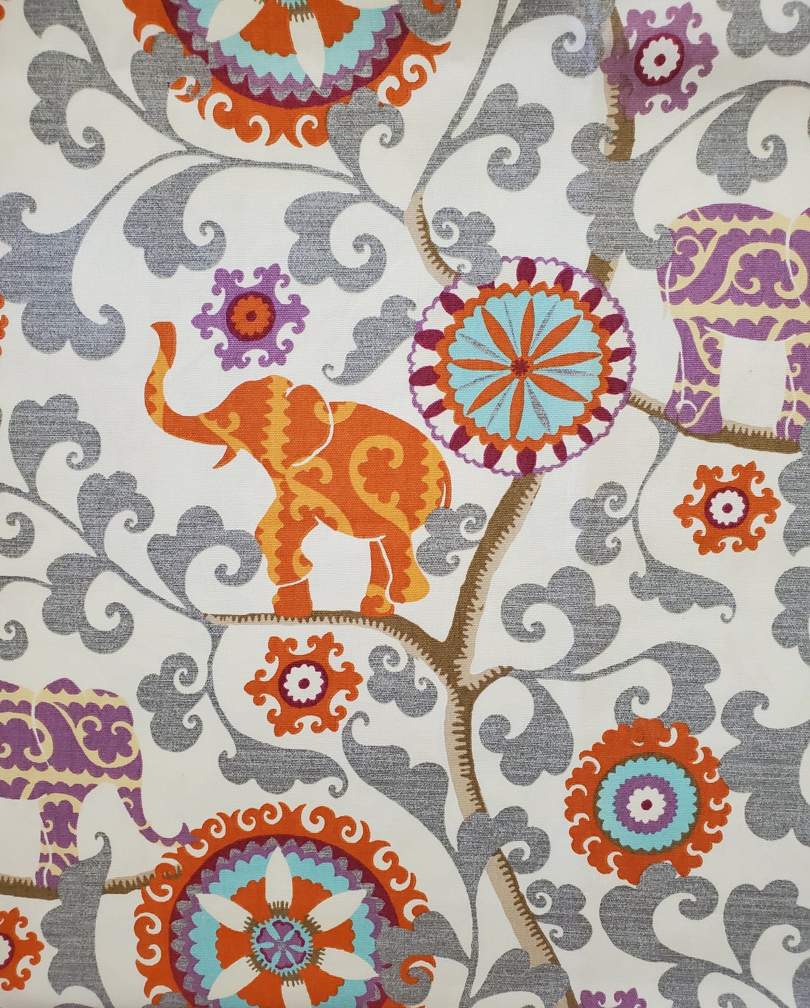 Upholstery Elephant Fabric 1 Yd Plus - Etsy