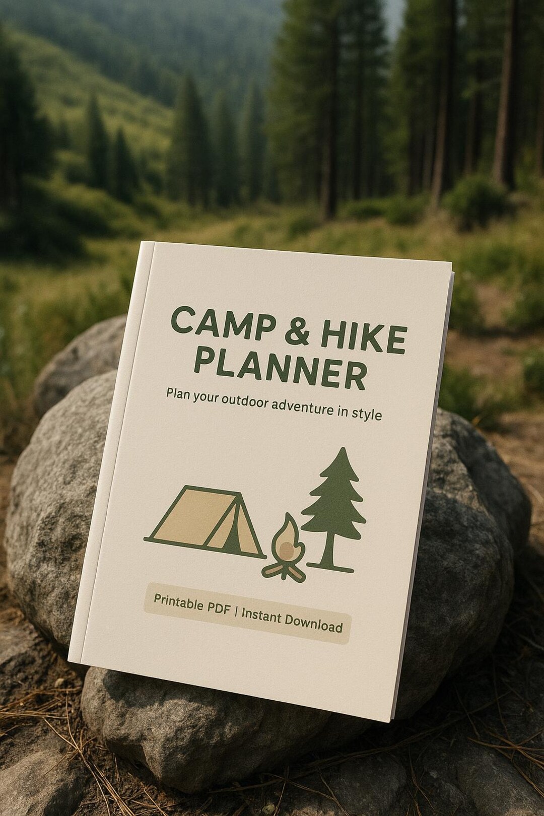 Amp & Hike Planner | Printable Camping Journal | Hiking Trip Organizer ...