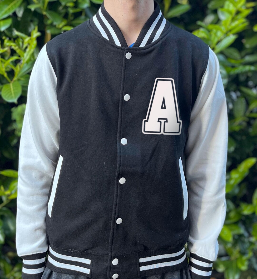 Custom Adults Varsity Jacket - Choose Initial or Number and Name on ...