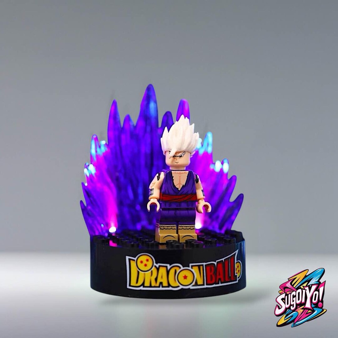 Gohan Beast Minifigure Legendary DBZ Fighter in White Hair & Purple ...