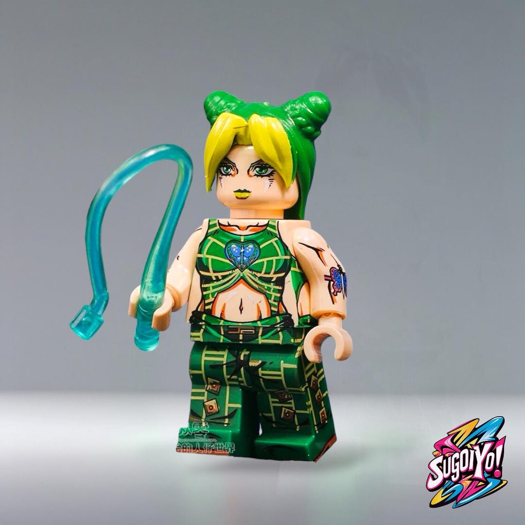 Jolyne Cujoh Jojo's Bizarre Adventure Custom Minifigure Anime Brick ...