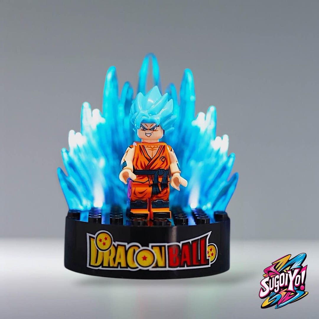 Lego-compatible Goku SS Blue Minifigure Super Saiyan Blue Power in ...