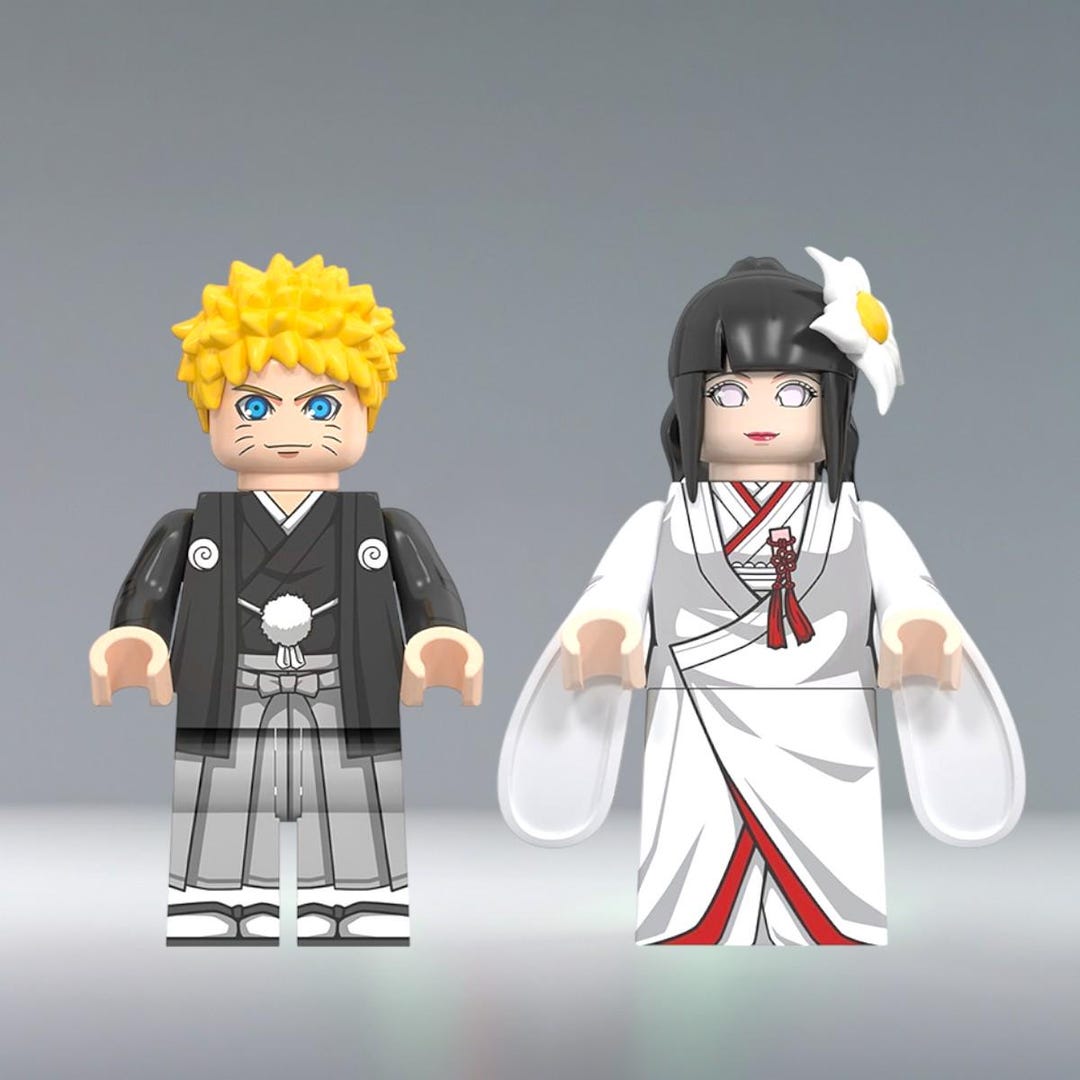 Mini Toy Ninja Wedding Brick Figure Set Warrior Groom & Elegant Bride ...