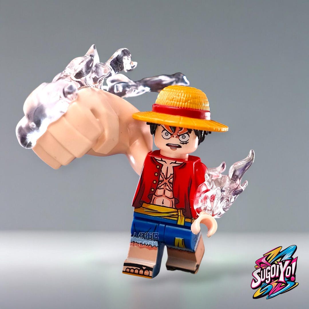 Luffy Lego-inspired Minifigure Custom One Piece Collectible, Anime ...