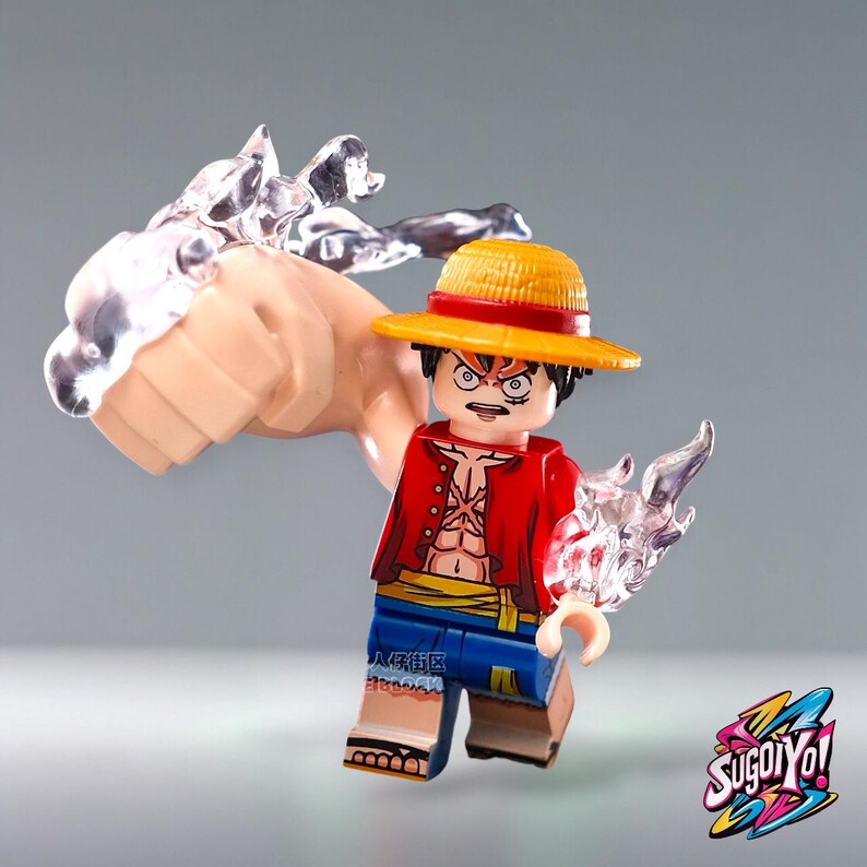 Luffy Lego-inspired Minifigure Custom One Piece Collectible, Anime ...