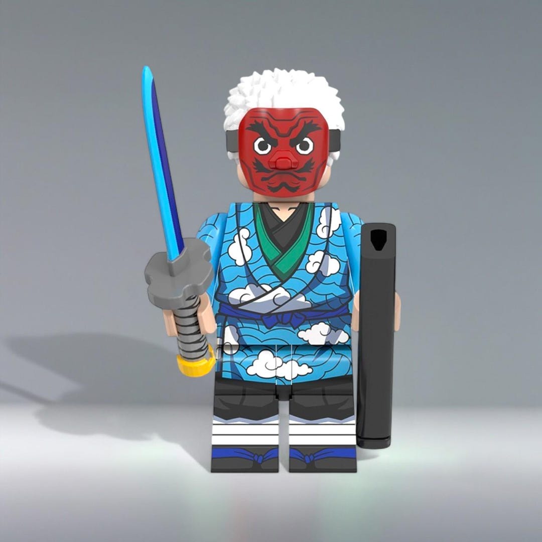 Chibi Masked Warrior Figure Handmade Anime-inspired Collectible ...