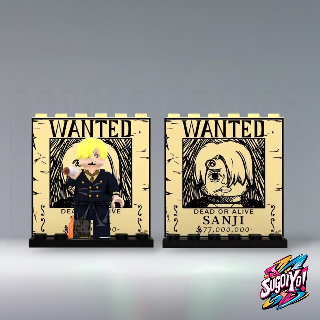 Sanji Lego-compatible Minifigure With Custom Background One Piece ...