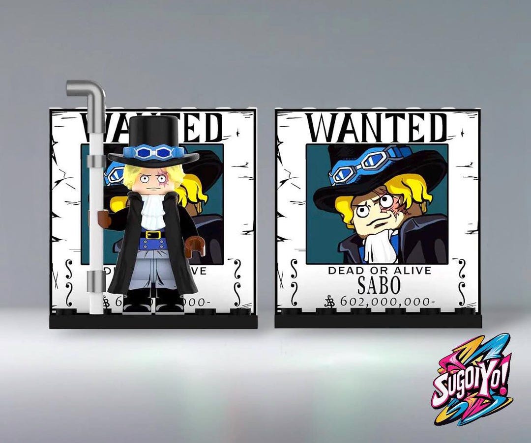 Custom Sabo Minifigure Revolutionary Army Edition With Pipe & Hat Fire ...