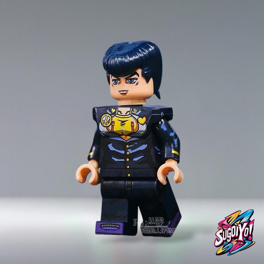 Josuke Joestar Lego-inspired Minifigure Custom Anime Collectible, Jojos ...