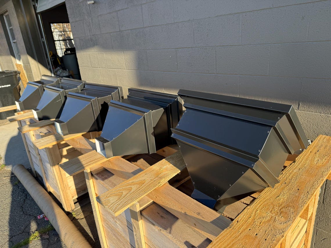 Kynar Painted Aluminum Collector Box for 3x4" Gutters - Etsy