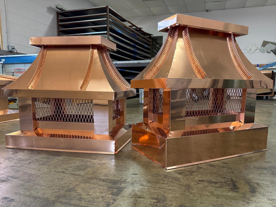 Mini Curved Top Chimney Cap: Custom Aluminum, Copper, or Stainless ...
