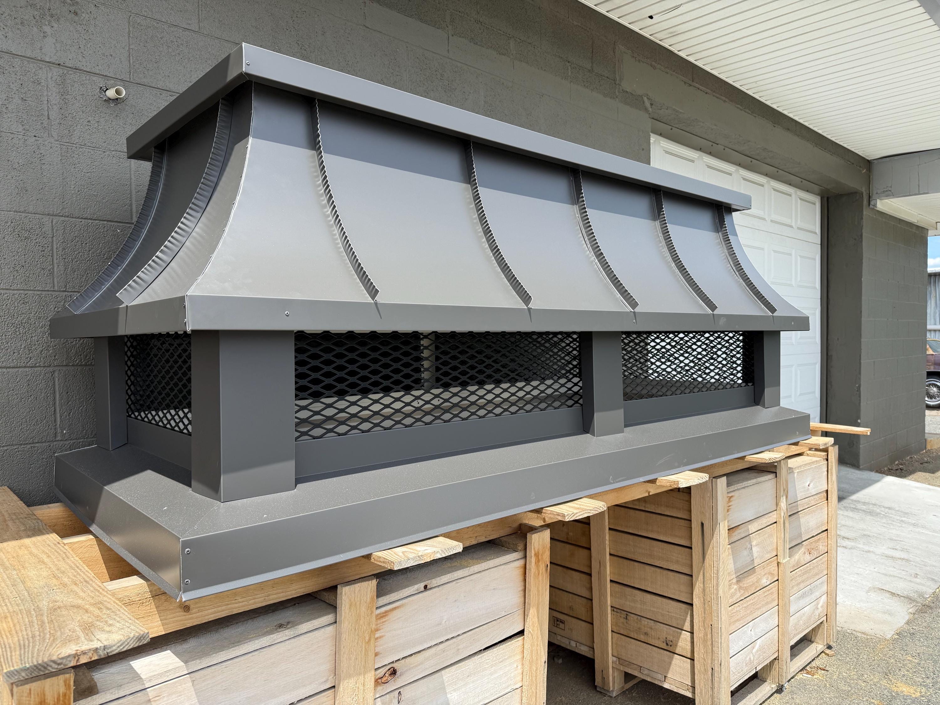 Curved Top Chimney Cap: Custom Aluminum, Copper, or Stainless Steel - Etsy