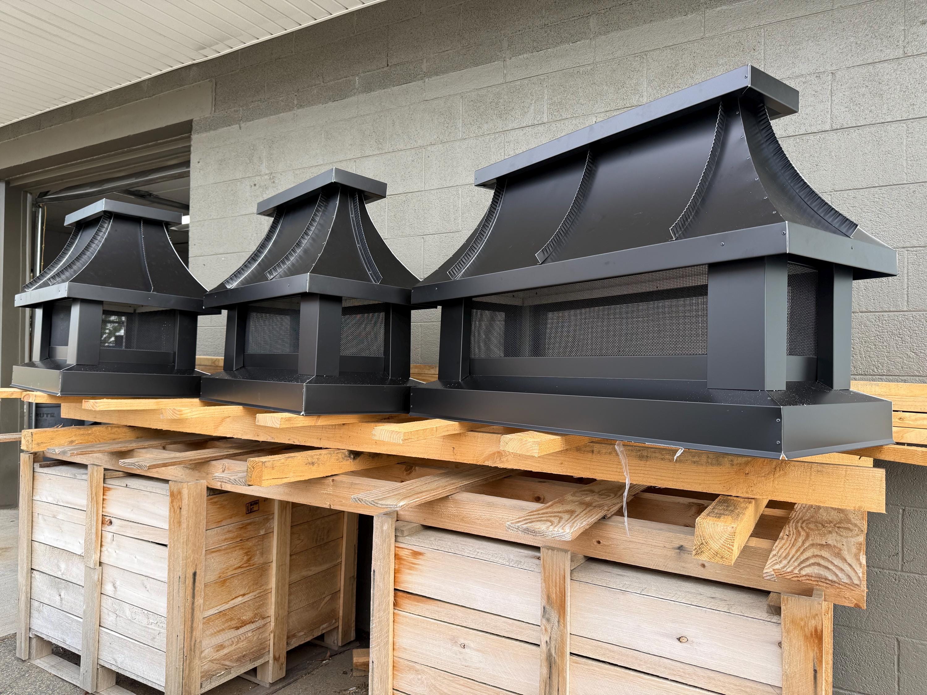 Mini Curved Top Chimney Cap: Custom Aluminum, Copper, or Stainless ...