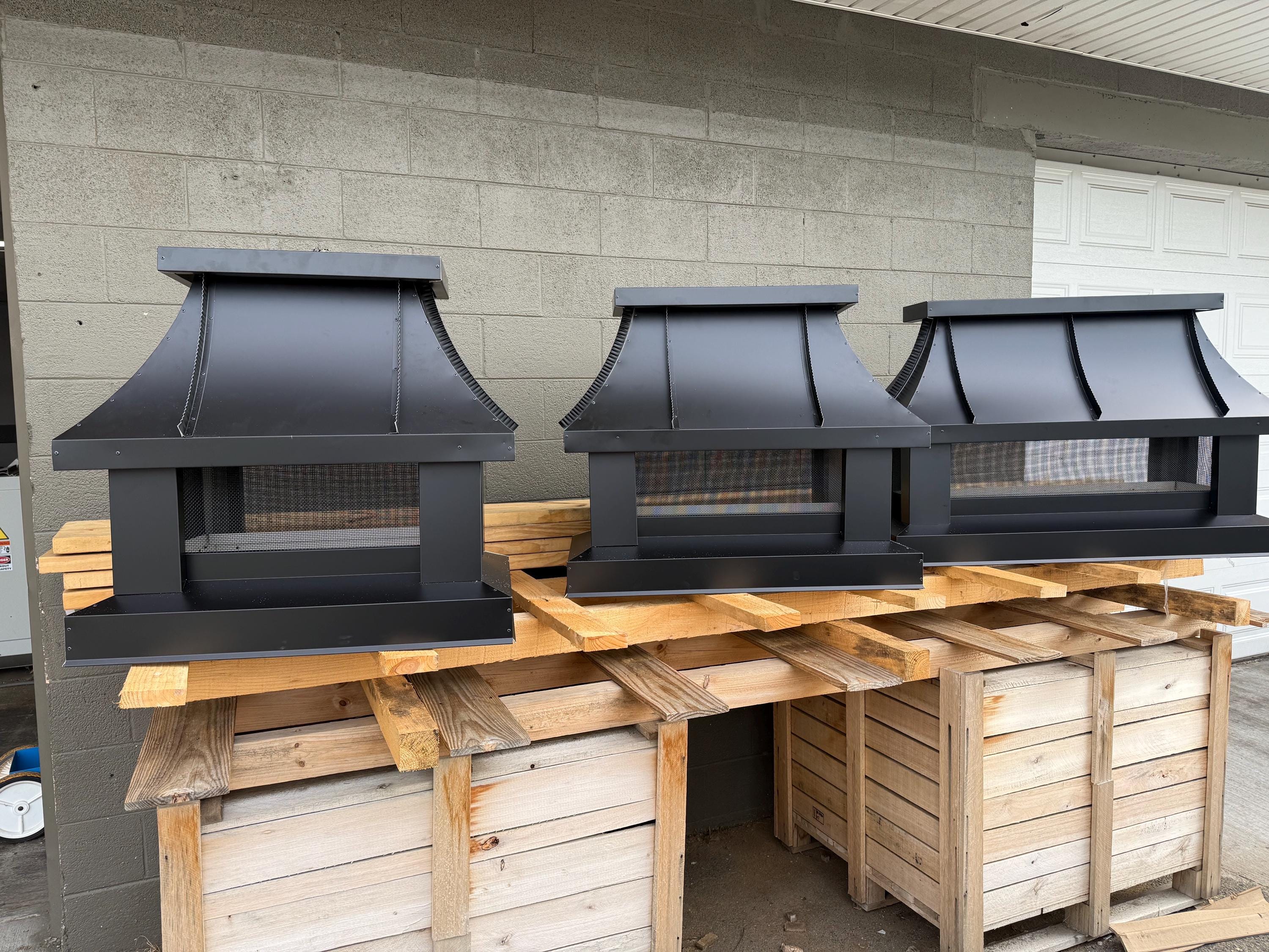 Mini Curved Top Chimney Cap: Custom Aluminum, Copper, or Stainless ...