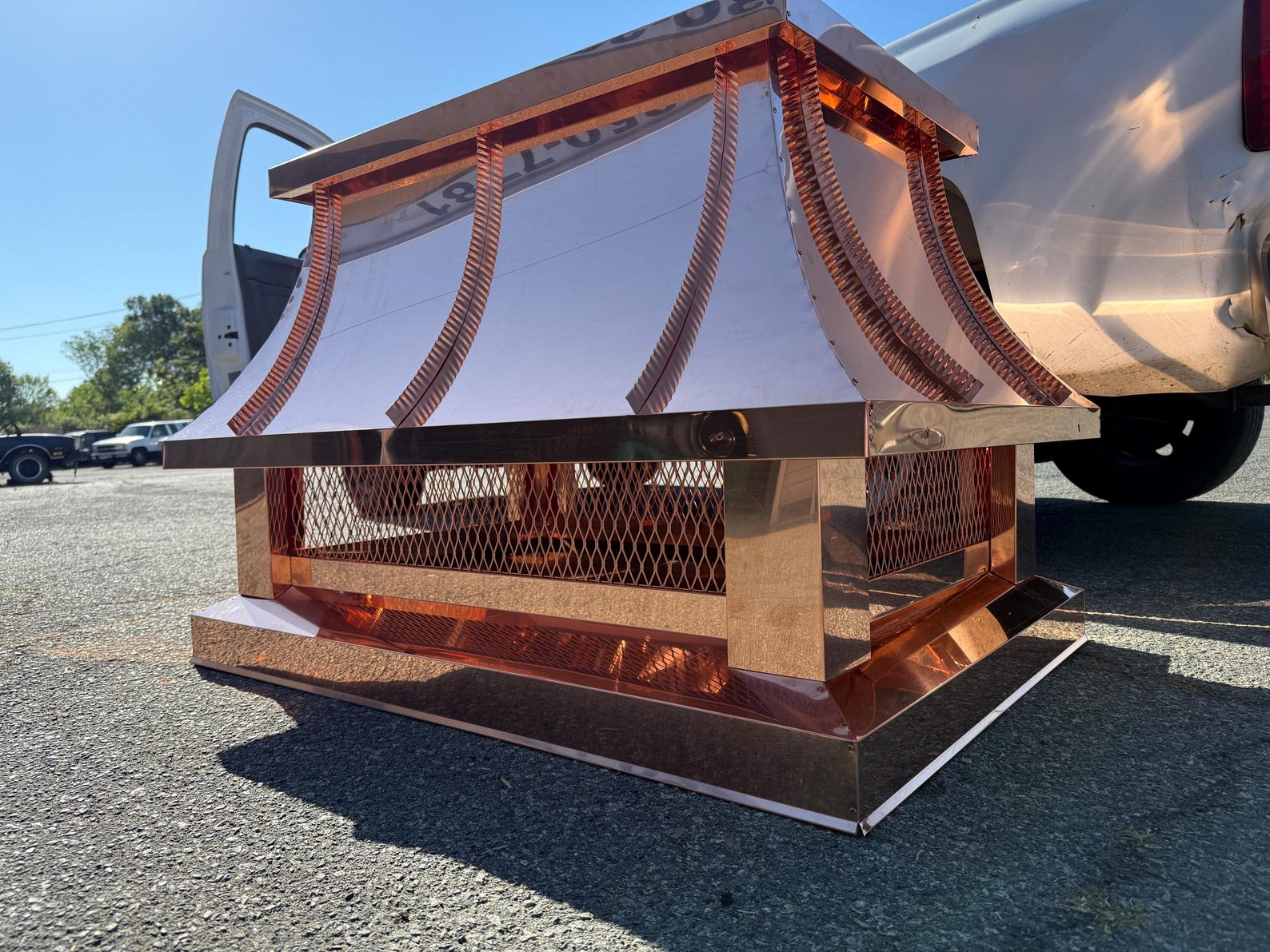 Curved Top Chimney Cap: Custom Aluminum, Copper, or Stainless Steel - Etsy