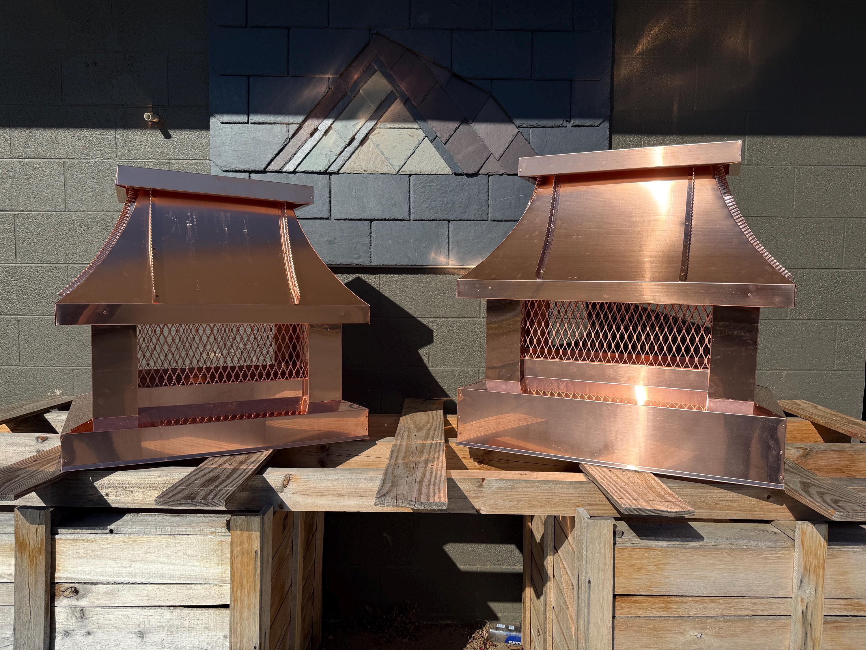 Mini Curved Top Chimney Cap: Custom Aluminum, Copper, or Stainless ...