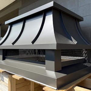 Curved Top Chimney Cap: Custom Aluminum, Copper, or Stainless Steel - Etsy
