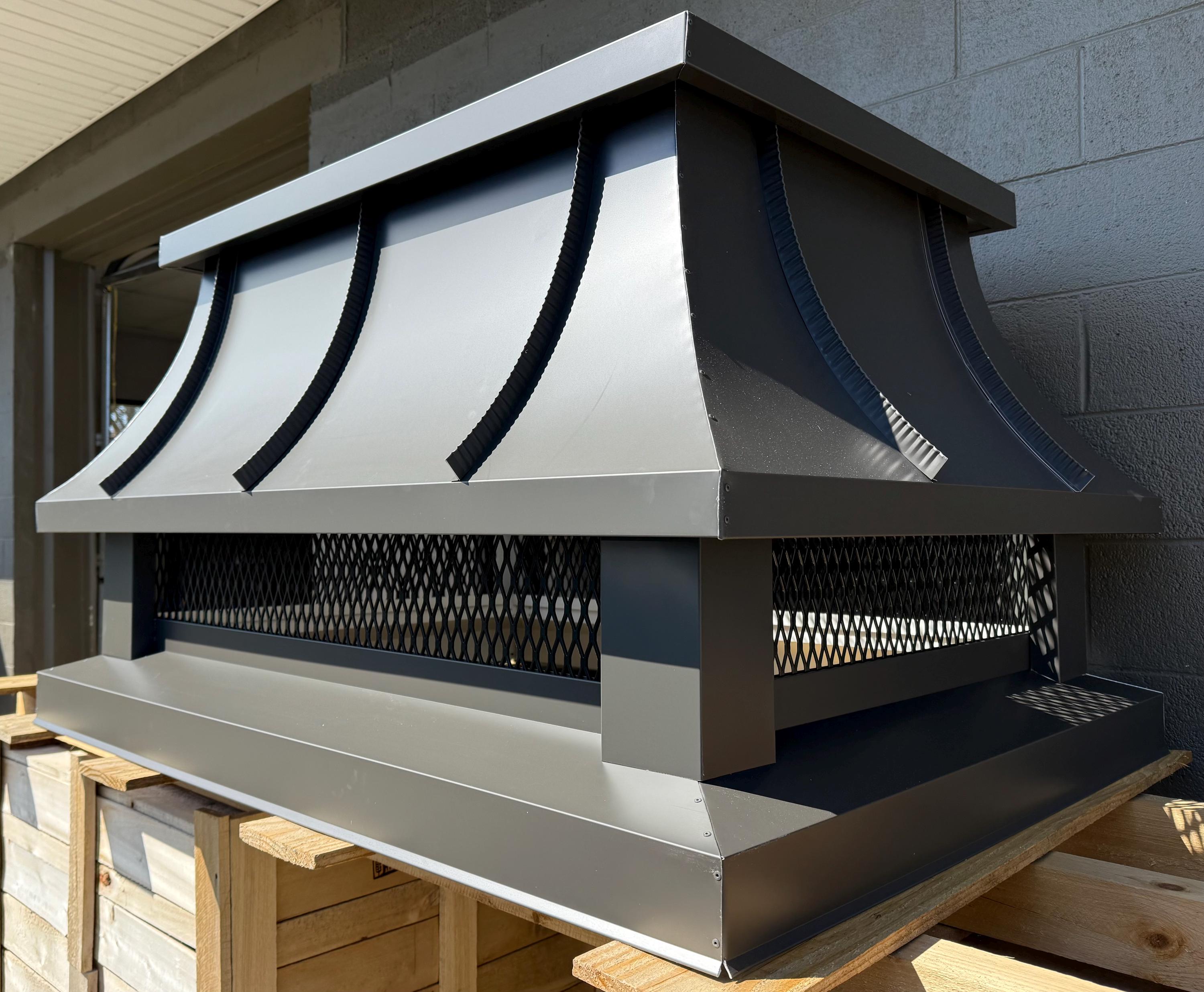 Curved Top Chimney Cap: Custom Aluminum, Copper, or Stainless Steel - Etsy