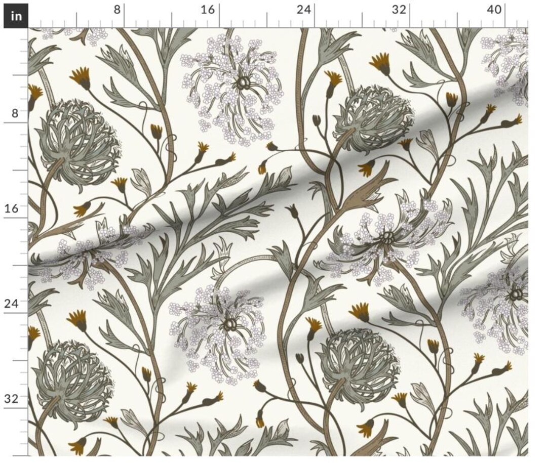 Curtain Panel or Valance - Handmade Using "queen Anne" Cotton Fabric ...