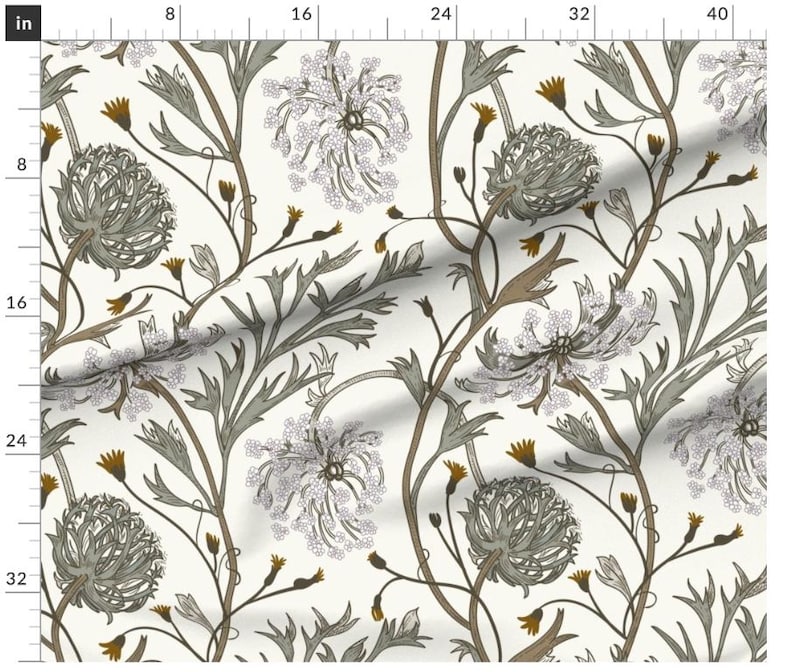 Curtain Panel or Valance - Handmade Using "queen Anne" Cotton Fabric ...
