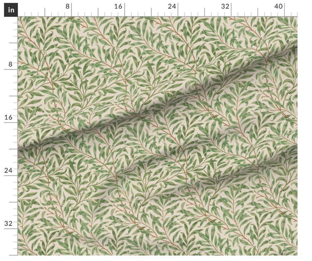Cascade Roman Shade - Handmade Using "william Morris Willow Bough ...