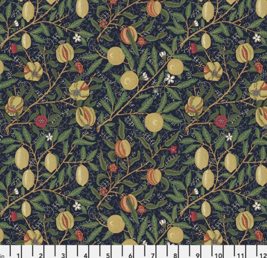 Cascade Roman Shade - Handmade Using "fruit - Ink" Fabric Designed by ...