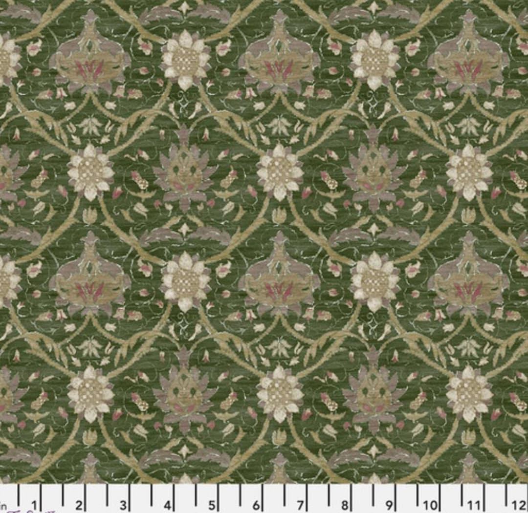 Cascade Roman Shade - Handmade Using "montreal - Forest" Fabric ...