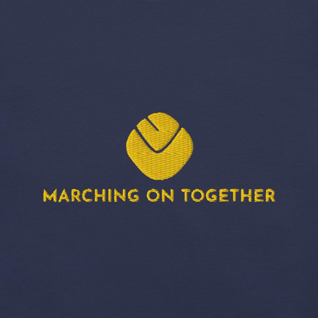 Leeds United Marching on Together Embroidered T-shirt - Etsy