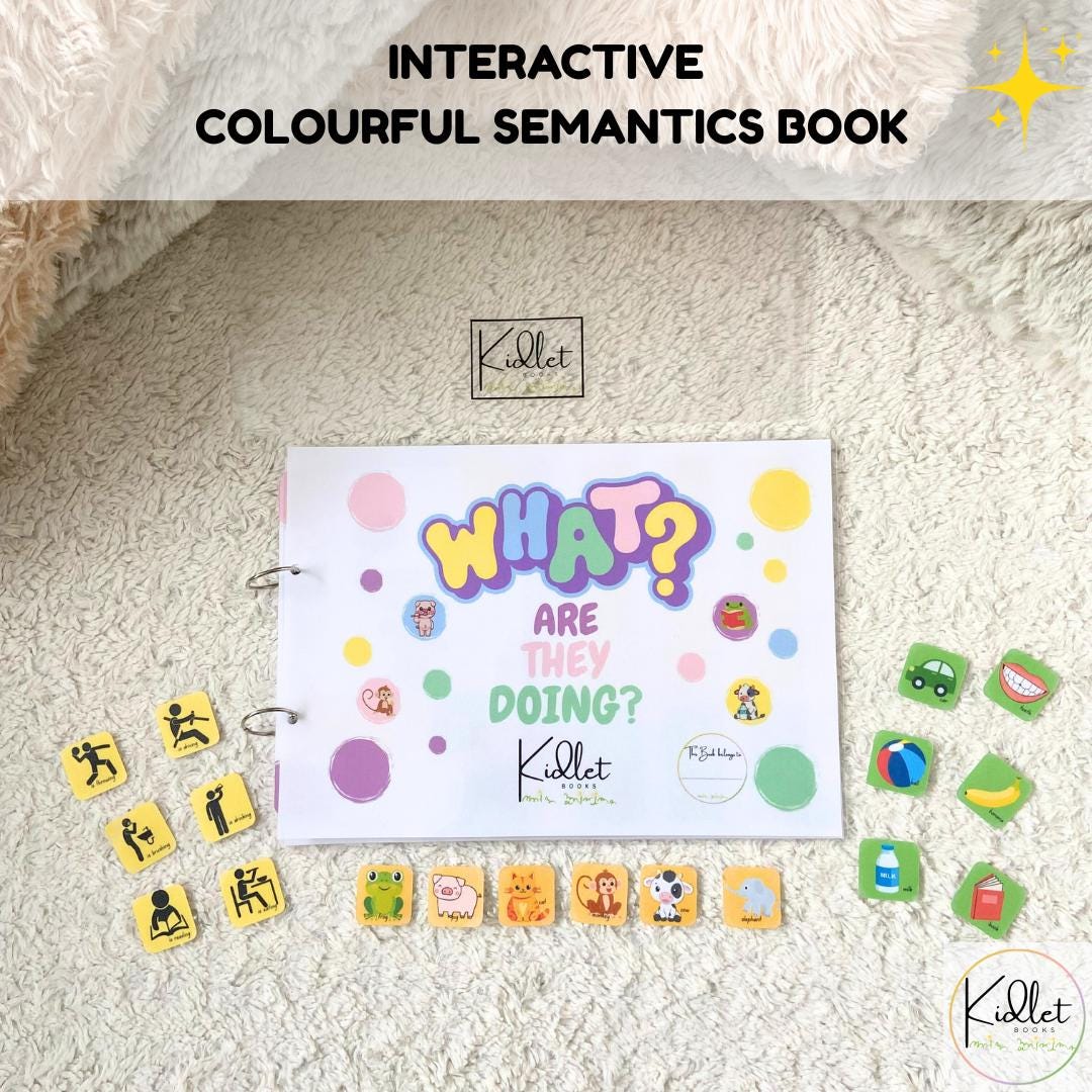 Interactive Colourful Semantics Busy Book- Sentence Building- Animal ...