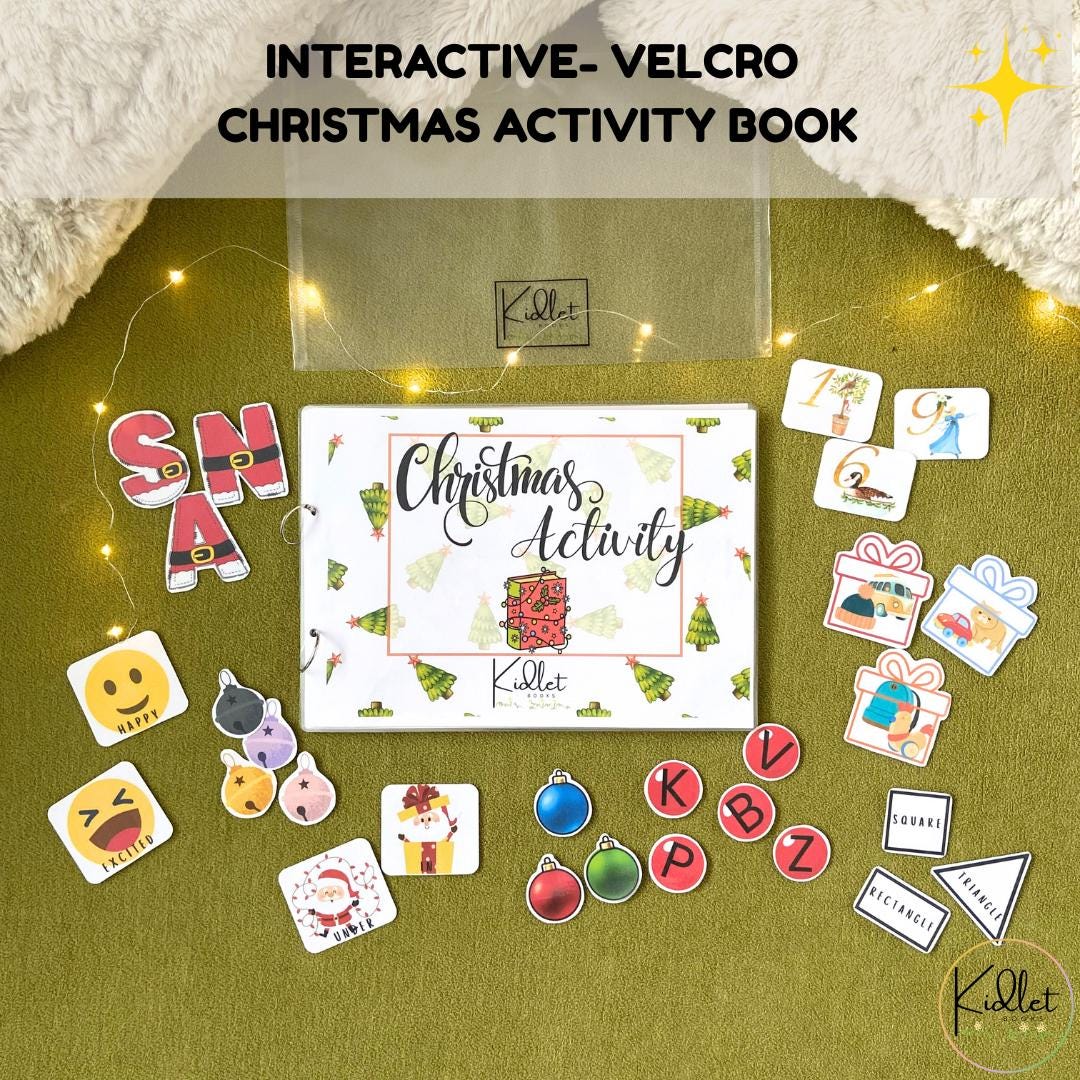 Christmas Velcro Busy Book- Activities Inspired by Christmas Songs ...