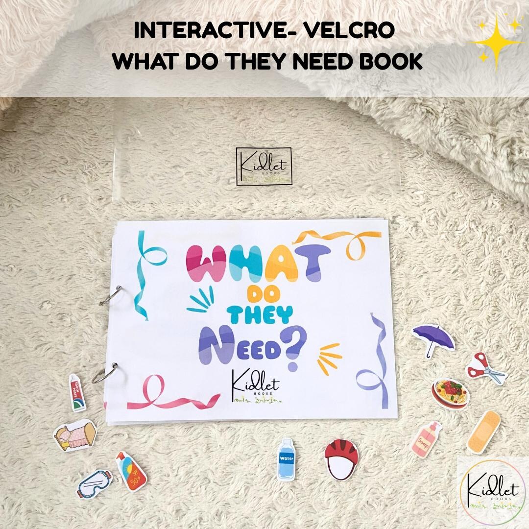 Interactive Velcro What Do They Need Book- Autism & Speech Delay ...